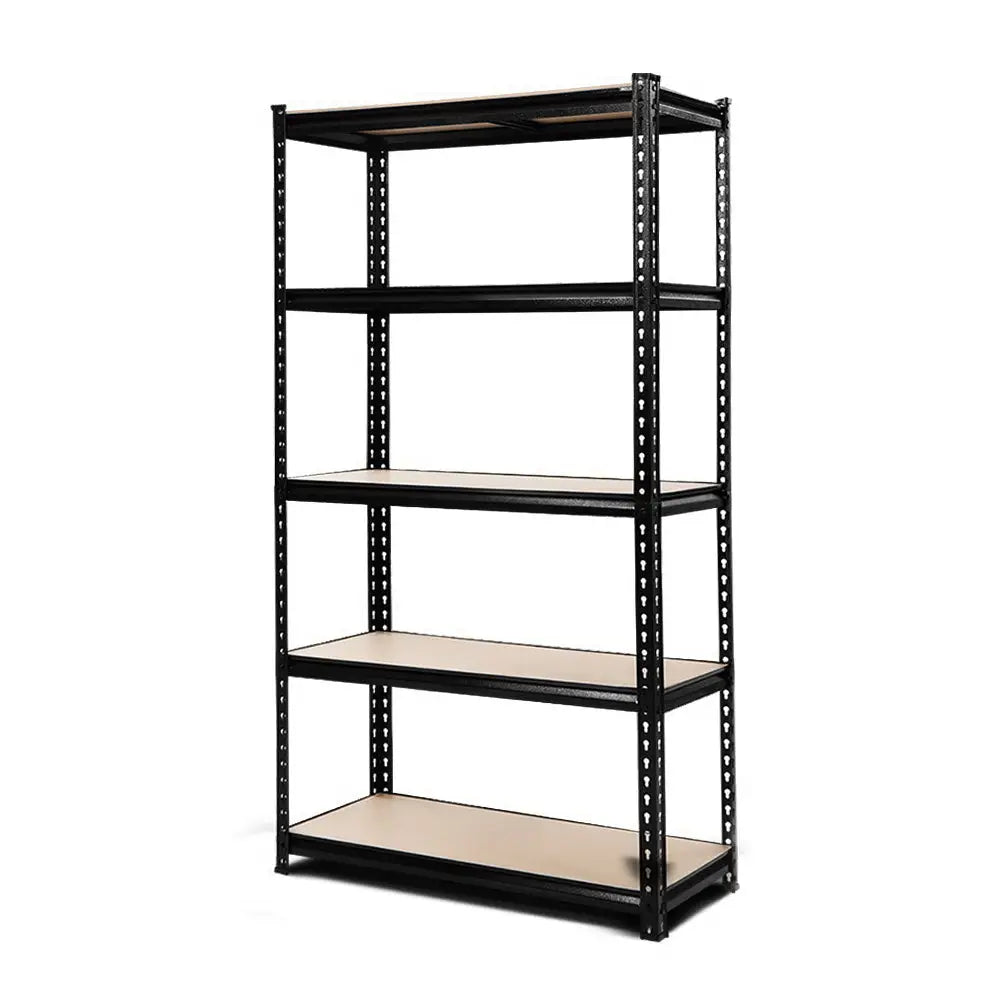 Giantz Black Storage Shelf Rack 1.5M High-Grade Steel – Havenly House ...